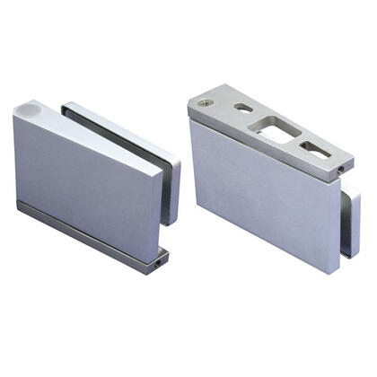 Top and bottom mounted offset glass door pivot hinge - DNW